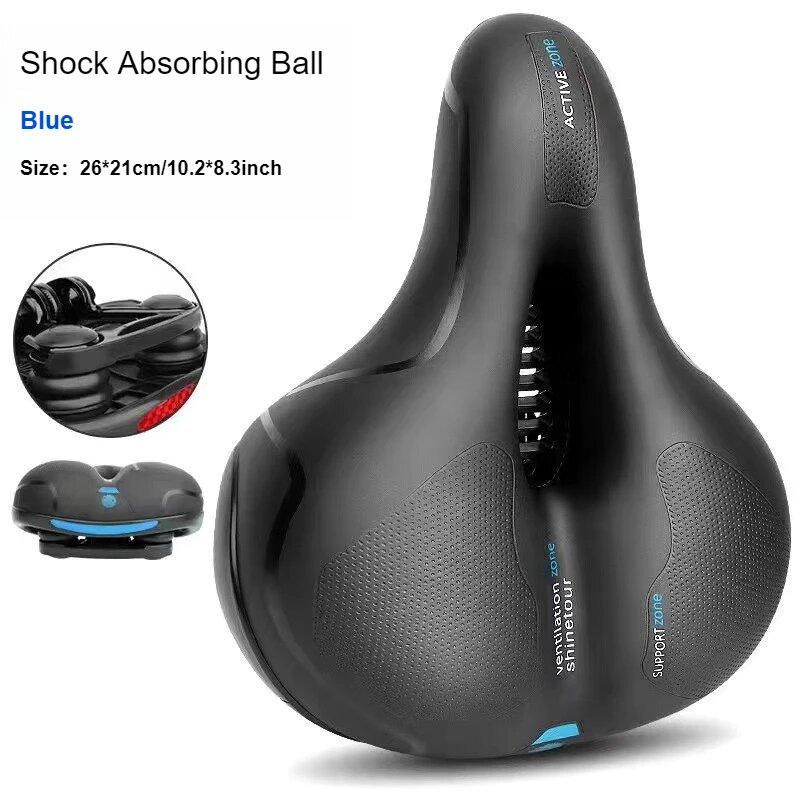 Велосипедное седло Shock Absorb Blue