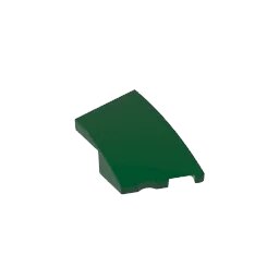 Клин GOBRICKS 3x2 правый, изумрудный (047)