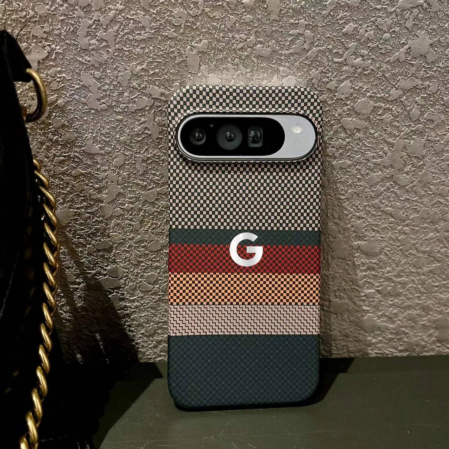 Роскошный Тонкий Чехол С Карбоновой Текстурой И Магнитной Зарядкой Для Google Pixel 7, Серый, black