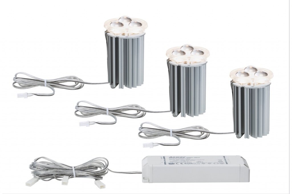 Модуль светодиодный Paulmann 2Easy Basic LED 5Вт 210Лм 3000К Комплект 3штуки + трансформатор 500мА 92607.