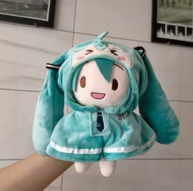 Мини-накидка Hatsune Miku, одежда для куклы, хлопковая кукла 20 см, сменный костюм без атрибутов