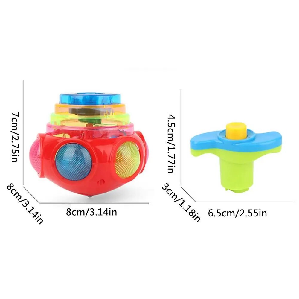Музыкальный вращающийся вертушка Spinnings Top Toy