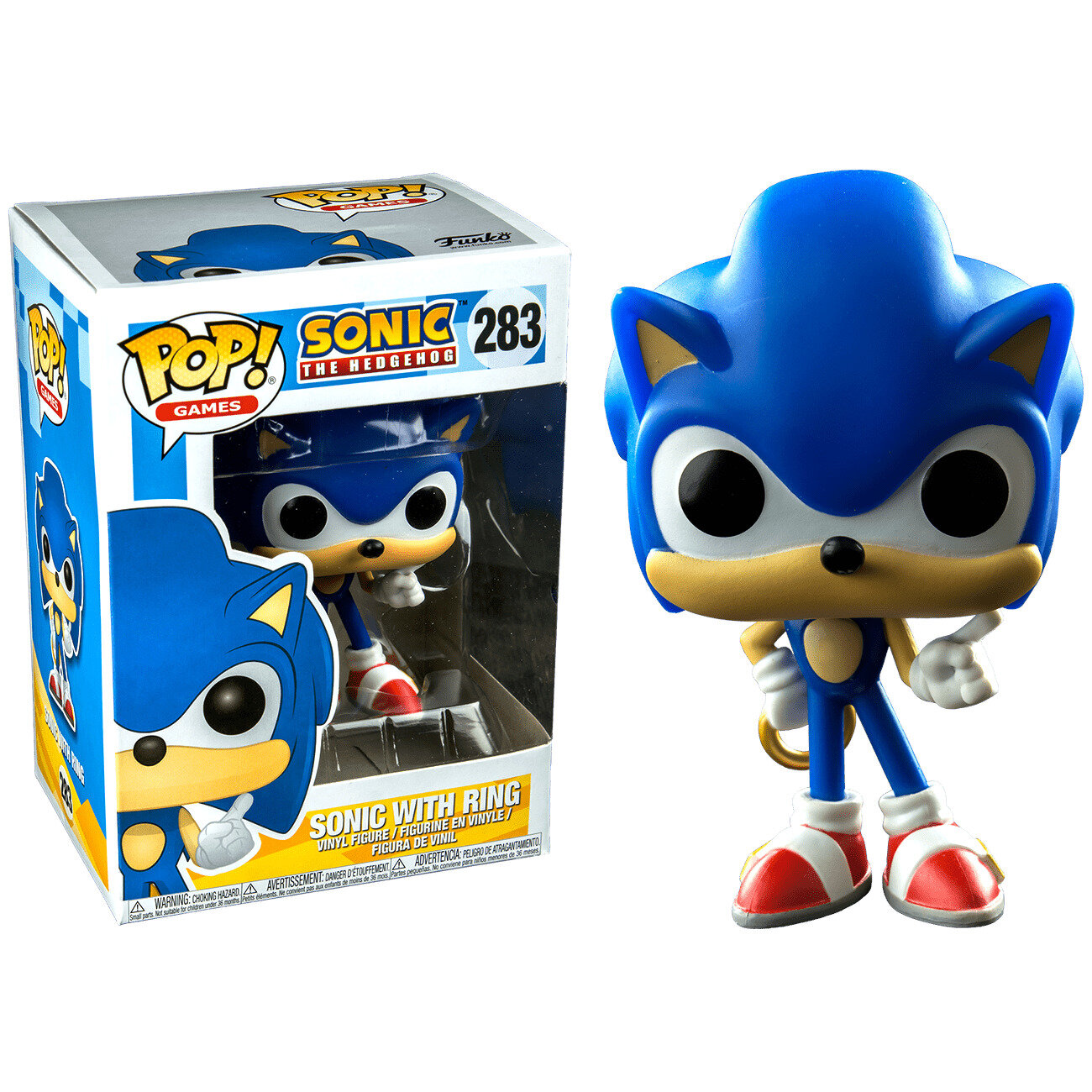 Фигурка Funko POP Sonic with Ring из игры Sonic the Hedgehog