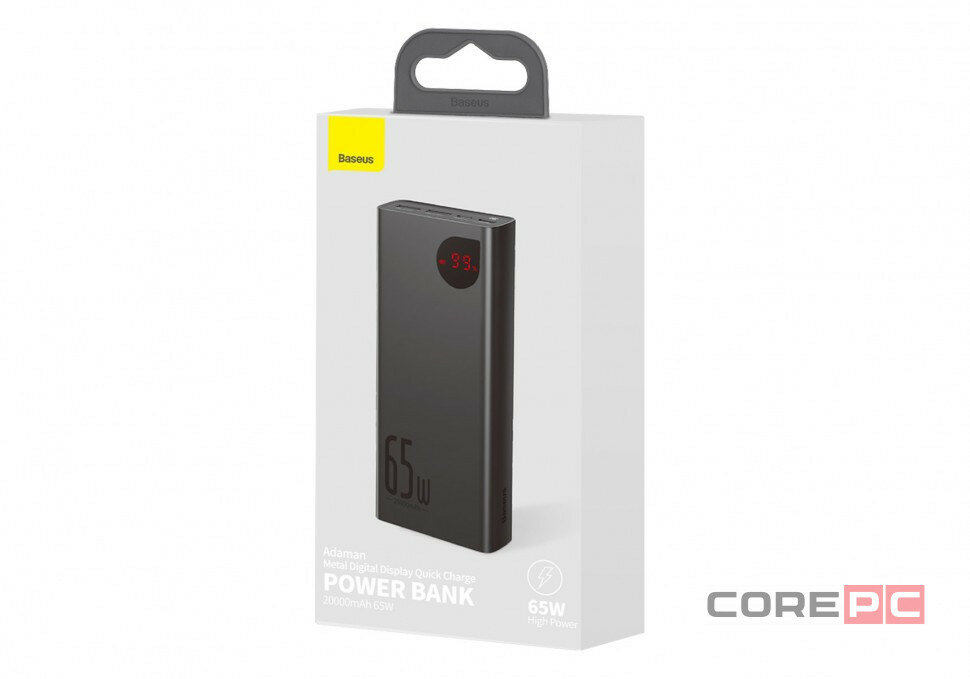 Powerbank Baseus Adaman 20000mAh 2USB 65W (PPIMDA-D01) черный