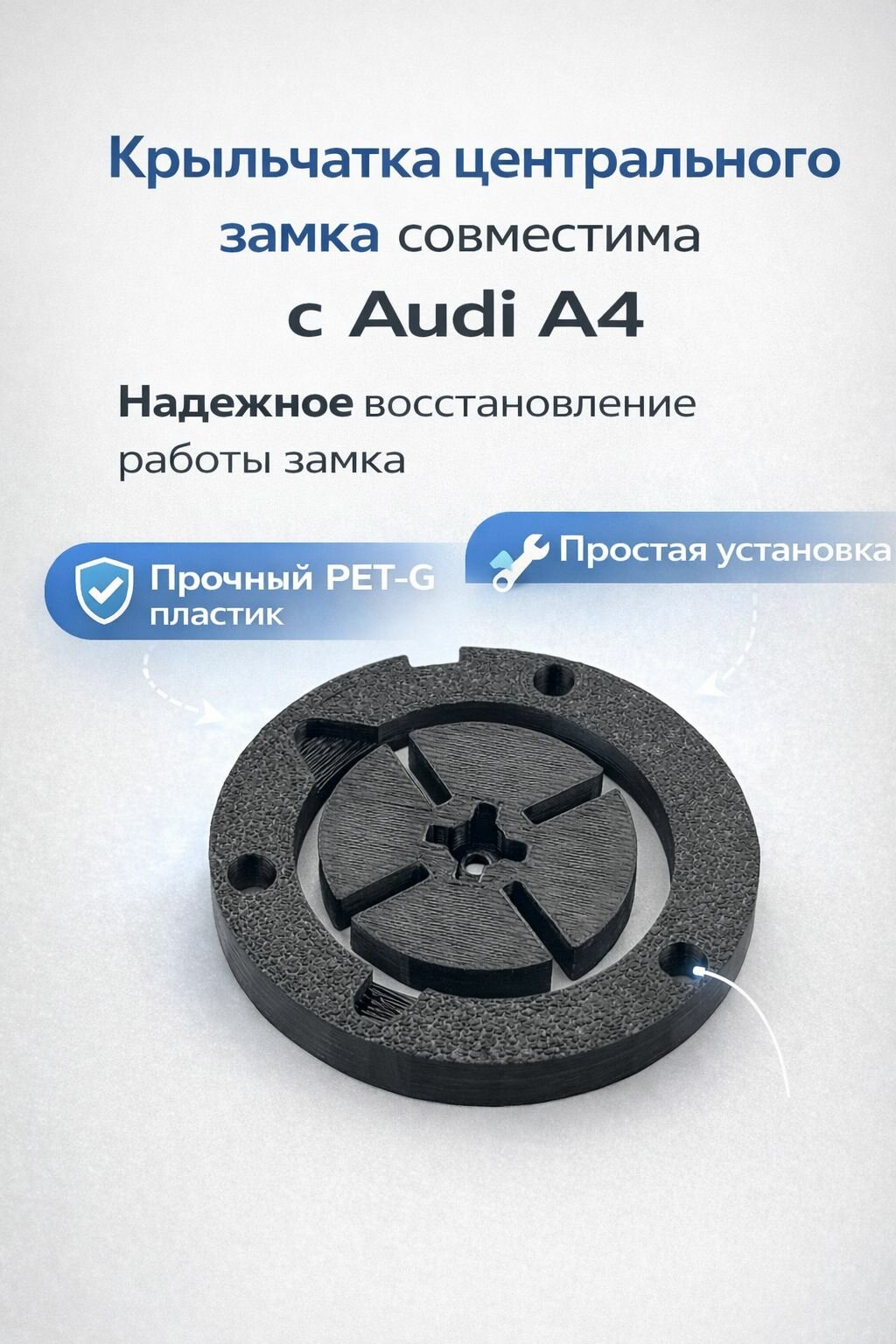 Центральный замок Ауди A4 крыльчатка