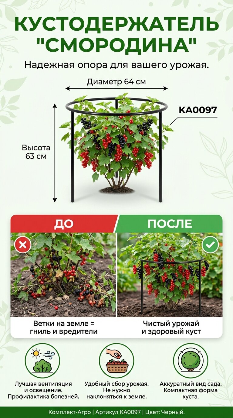Кустодержатель Комплект-Агро Смородина