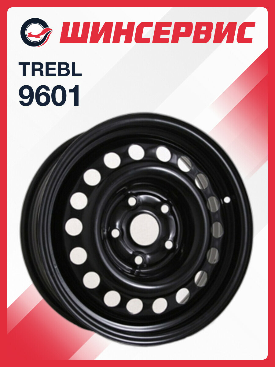 Стальной колесный диск TREBL 9601 R16.0x6.0J 5x130.0 ET68.00 ЦО78.10 для автомобиля