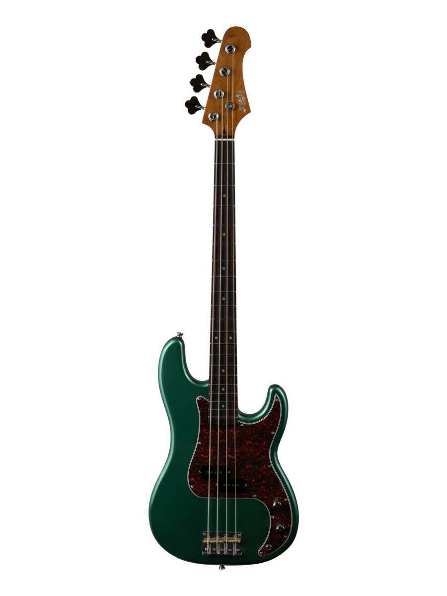 Бас-гитара JET JPB-300 SG R: Precision Bass, зеленый Sherwood Green, 4 струны, гриф печеный клен, палисандр