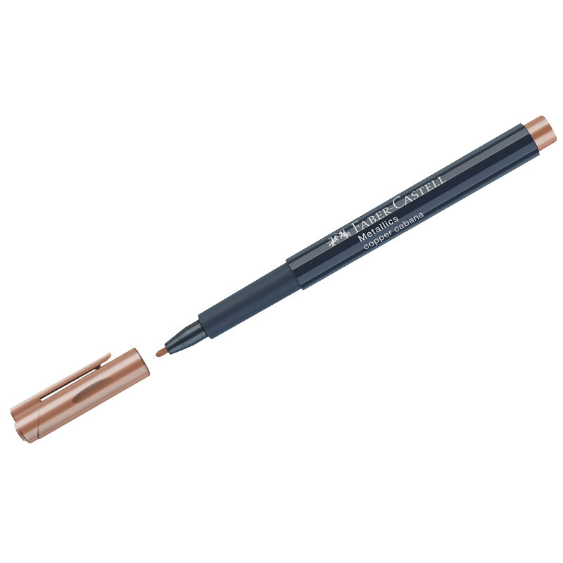 10 шт, Маркер для декорирования Faber-Castell "Metallics" медь, пулевидный, 1,5мм