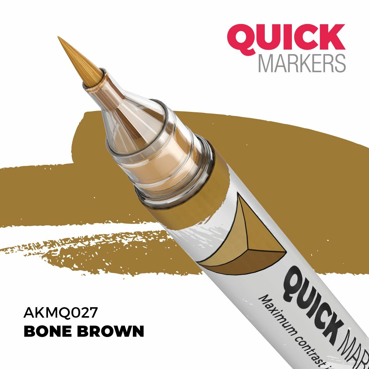 Маркер-кисть AK Bone Brown - Quick Marker