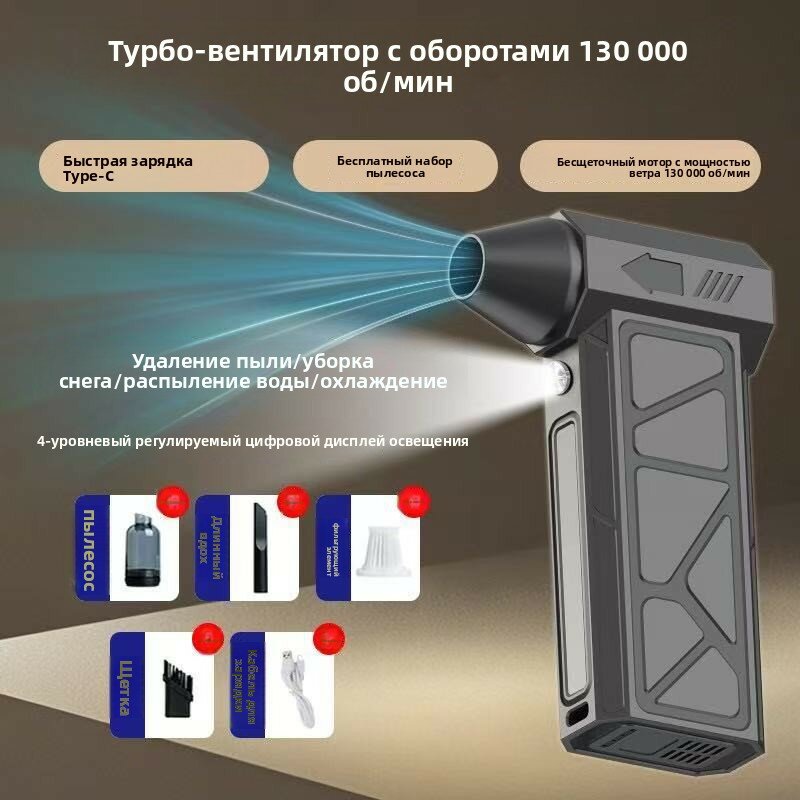 Беспроводная воздуходувка для компьютера и автомобиля, Стандартная упаковка,320,168,115, true,4,4,1, false,60, белый,43, black,1