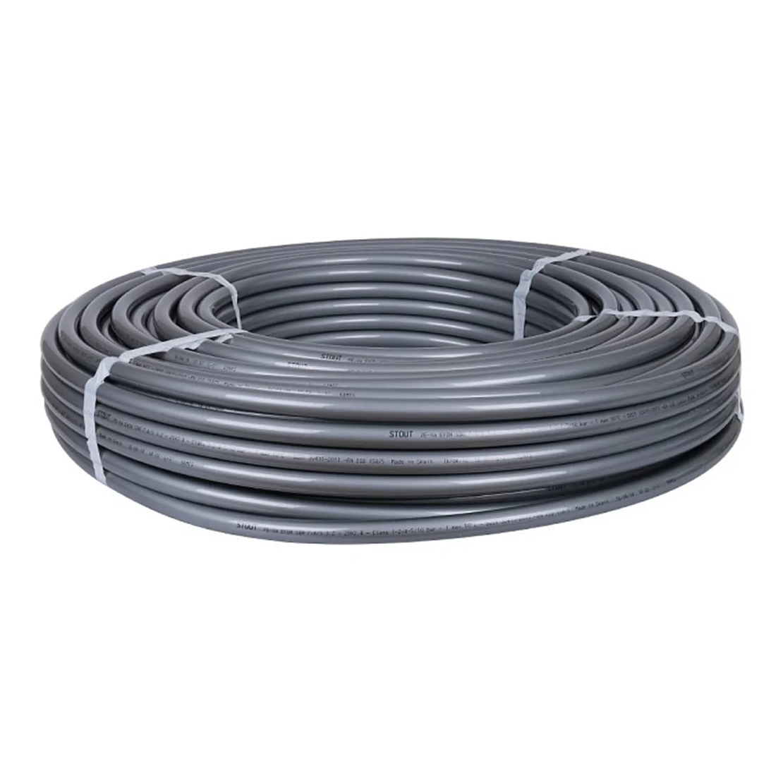 Труба из сшитого полиэтилена Stout PEX-a 20x2,8 SPX-0001-002028 RG008P0TOSNC67, бухта 100 м, 10 бар, серый