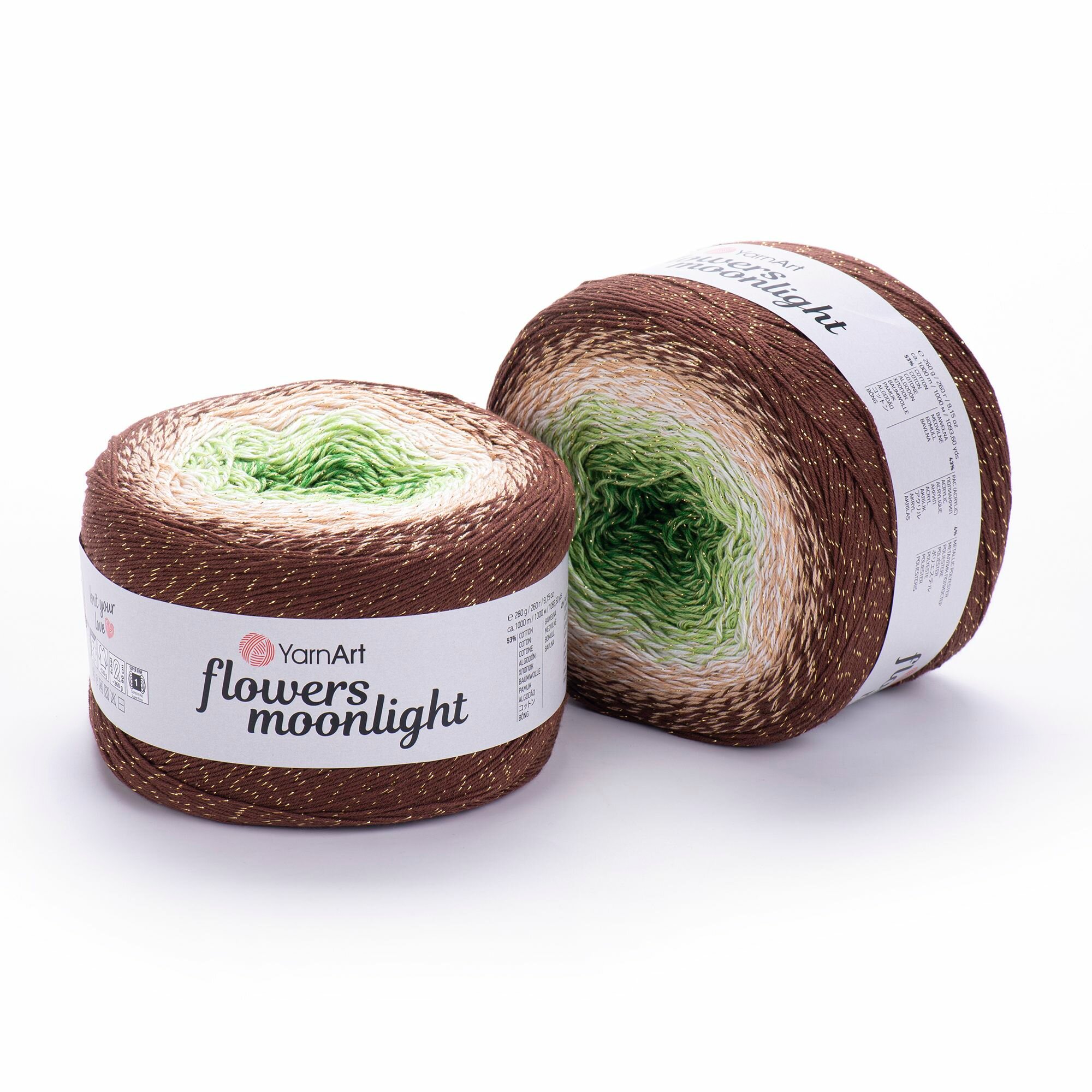 Пряжа YarnArt Flowers Moonlight 3272 (2 мотка по 260г/1000м)