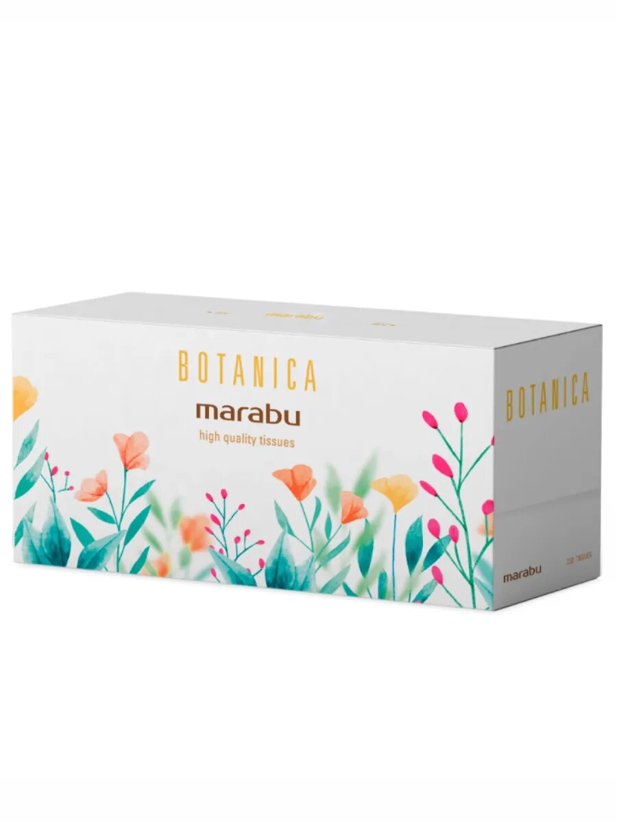 Салфетки бумажные MARABU Цветы 2х слойные 220шт