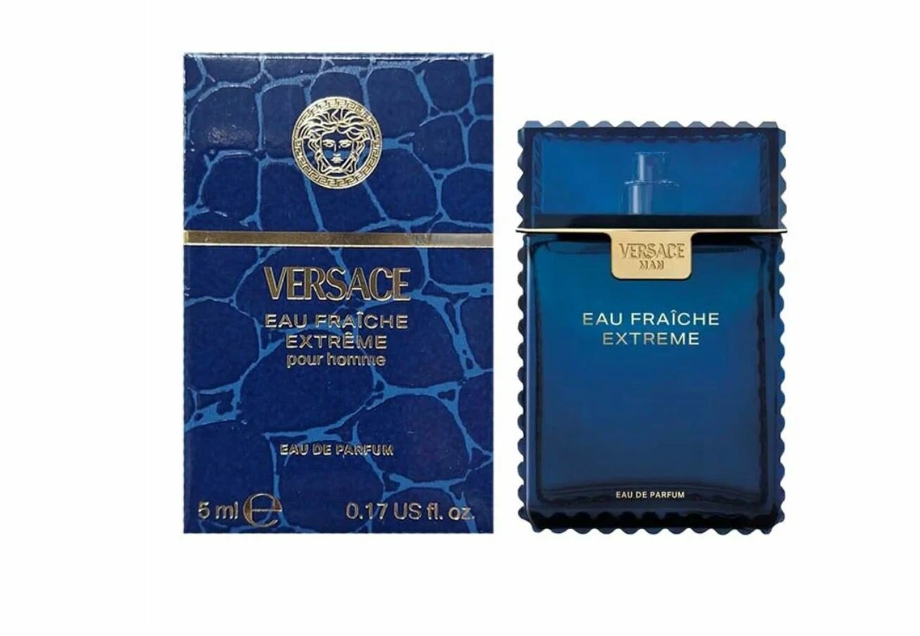 Парфюмерная вода Versace Man Eau Fraiche Extreme 5 мл, древесные фужерные