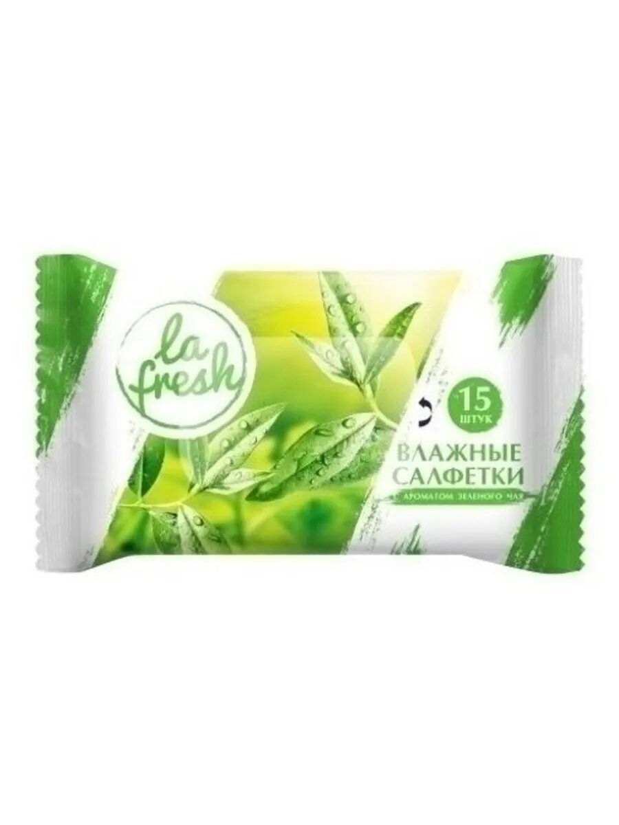 Салфетки влажные La Fresh Зеленый чай 15 шт