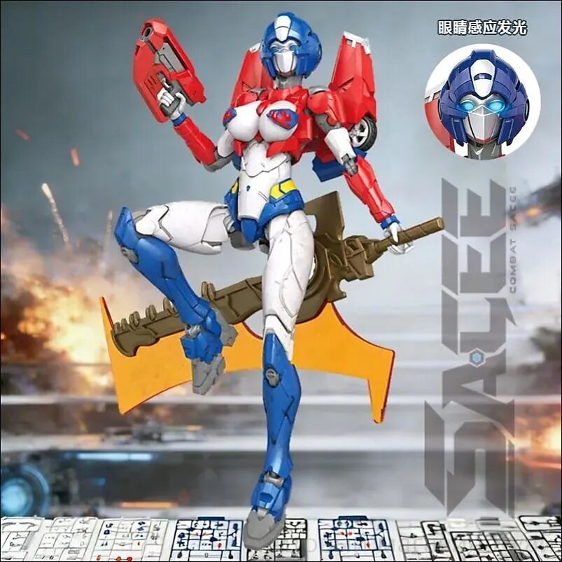 Эксклюзивная собранная модель Арси 16.8 см в версии Blue Flame из Movie Transformers-F
