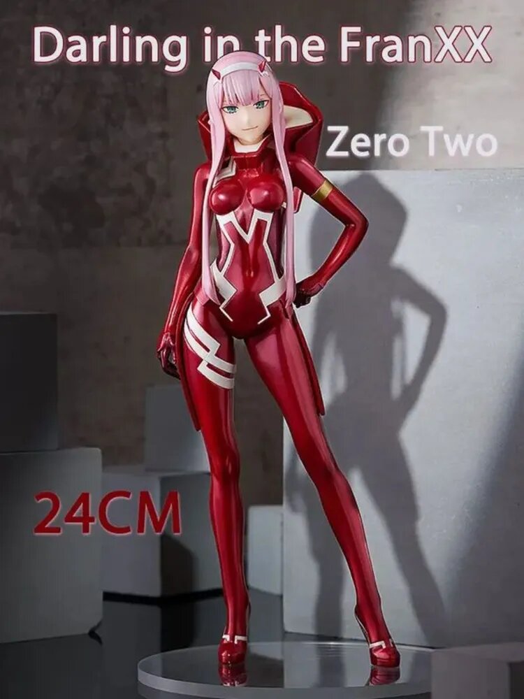 Фигурка Zero Two из аниме Darling in the FranXX, 24 см, ABS пластик, костюм пилота