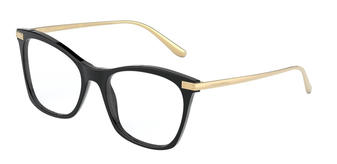 Оправа для очков Dolce&Gabbana DG3331 501, женская, ободковая, бабочка