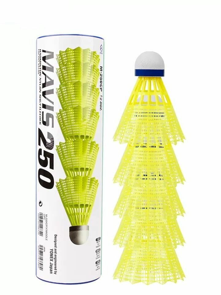 Воланы для бадминтона пластиковые Yonex Mavis 250 6 шт (Middle)