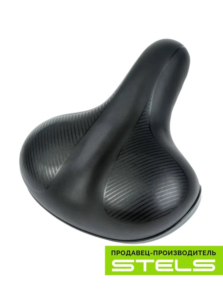 Седло STELS велосипедное мягкое AZ-5555, широкое