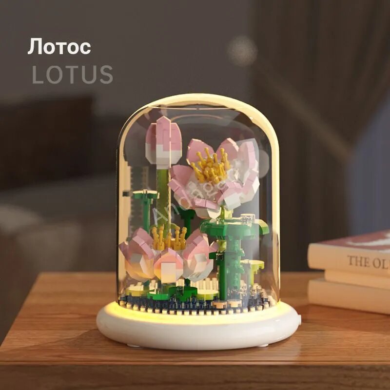 Роза-конструктор! Вечная роза, настольная фигурка, сборка легко