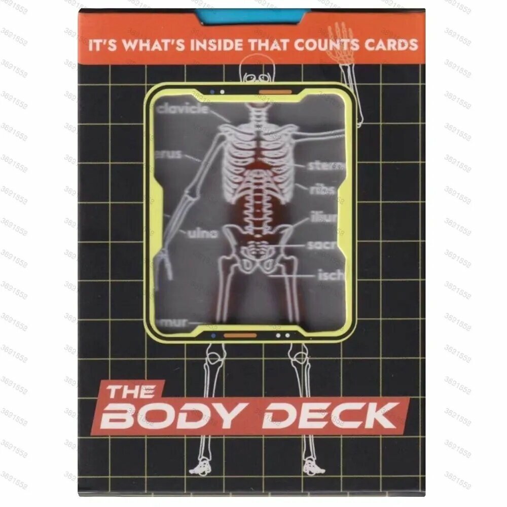 1/2/3 комплекта забавной настольной игры Body Deck Skeleton card простой в использовании