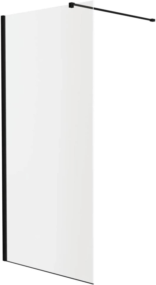 Душевая перегородка Knotlor Velum WI100CG0BL 100 см, профиль черный матовый, стекло прозрачное