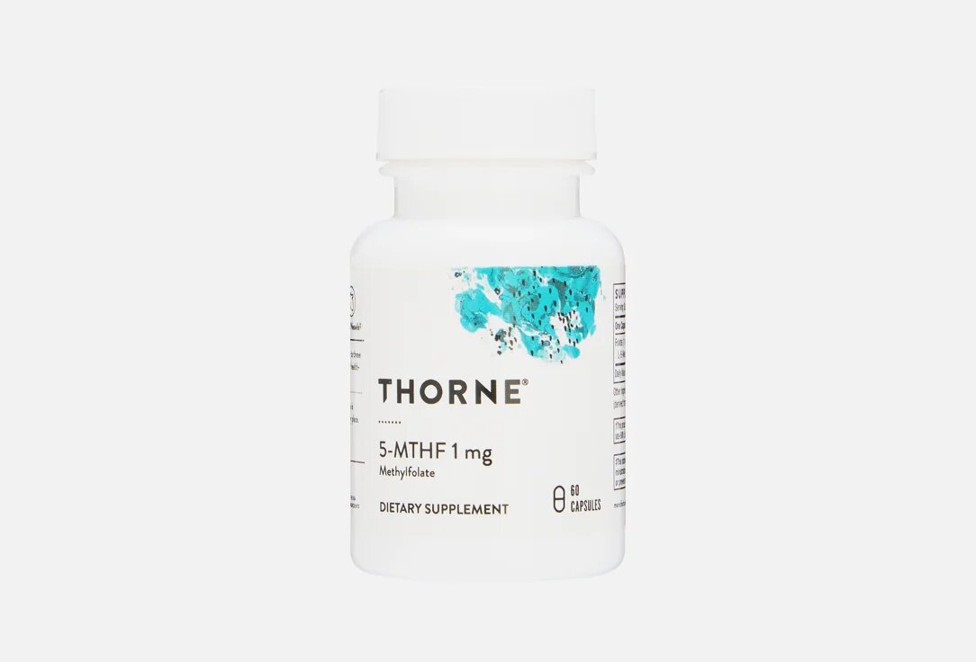 Thorne 5-MTHF 1 мг в капсулах фолиевая кислота 60 шт