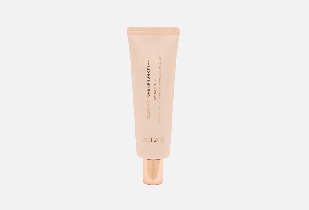 AGE 20s Glow fit tone тонирующий солнцезащитный крем для лица SPF 50+ 50 мл Универсальный