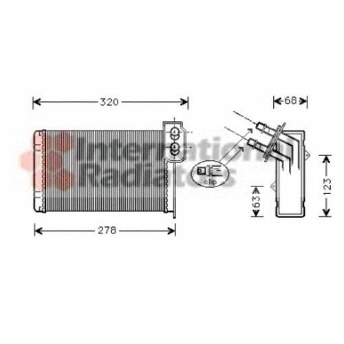 Радиатор охлаждения Van Wezel 43006099 для Renault Kangoo