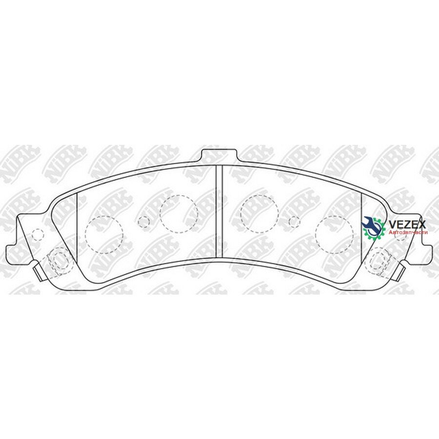 NIBK PN0056 Колодки тормозные дисковые PN0056