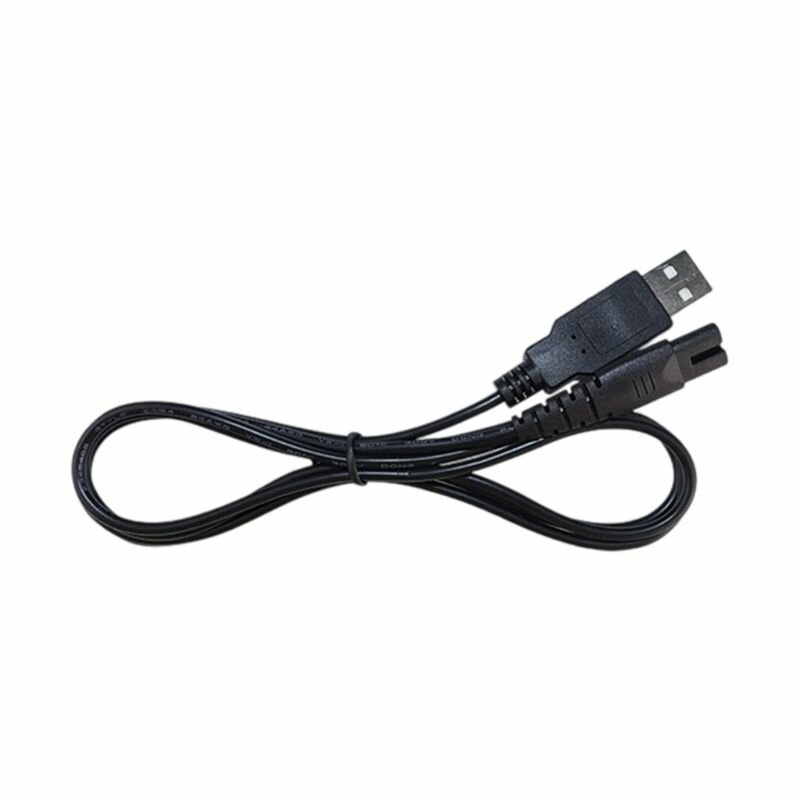 (1 шт.) Кабель для зарядки USB - "восьмерка" (для электробритв), черный