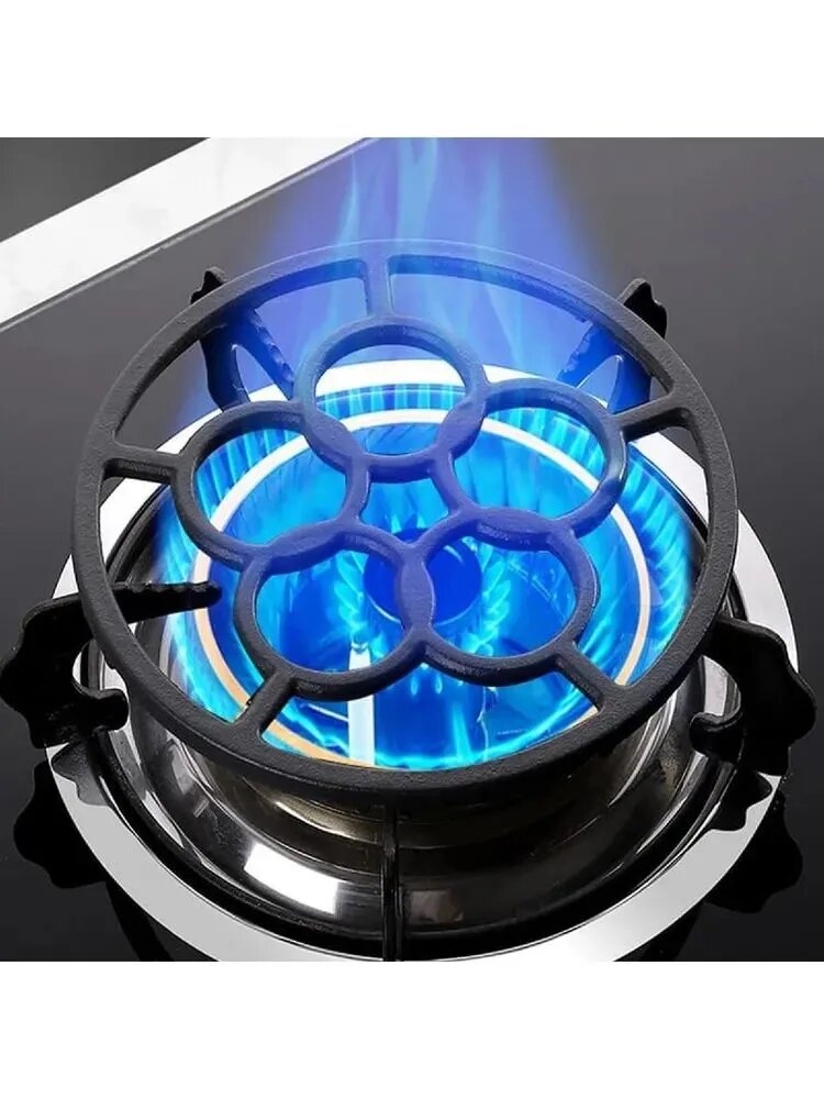 Рассекатель для газовой плиты 18 см, 1 шт, черный матовый, металл, аксессуар для плиты