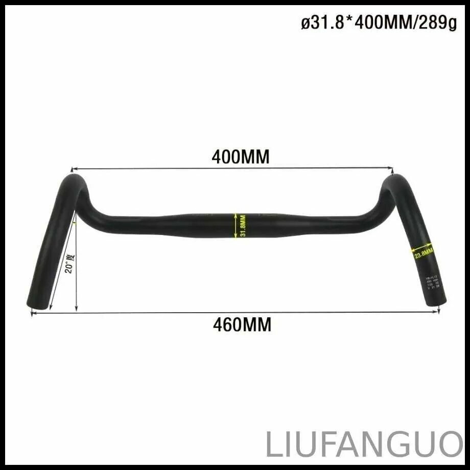 Велосипедный руль UNO Gravel Cross-country Road Bent Bar из алюминия 31,8 x 400/420/440/460 мм