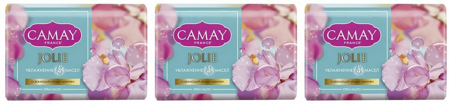 Camay Крем-мыло Jolie 85г, 3 шт