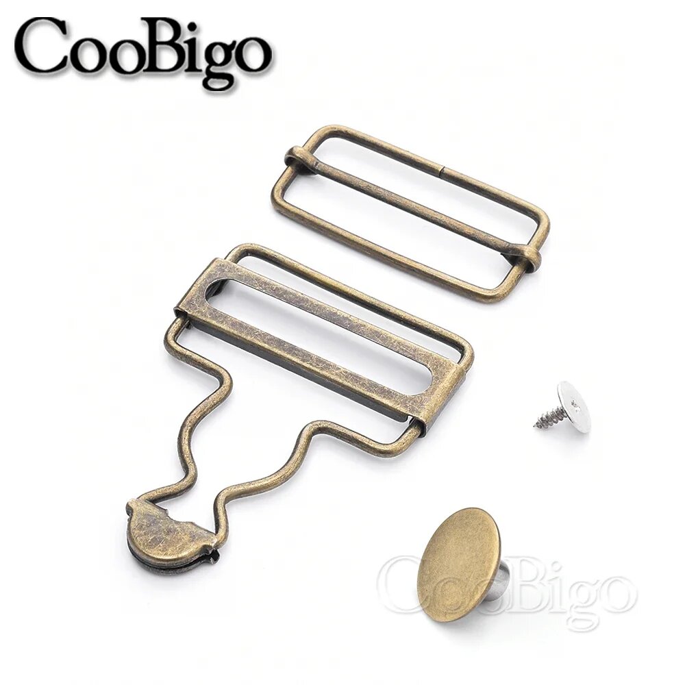 Пряжки для ремня CooBigo, 38 мм, бронза антик
