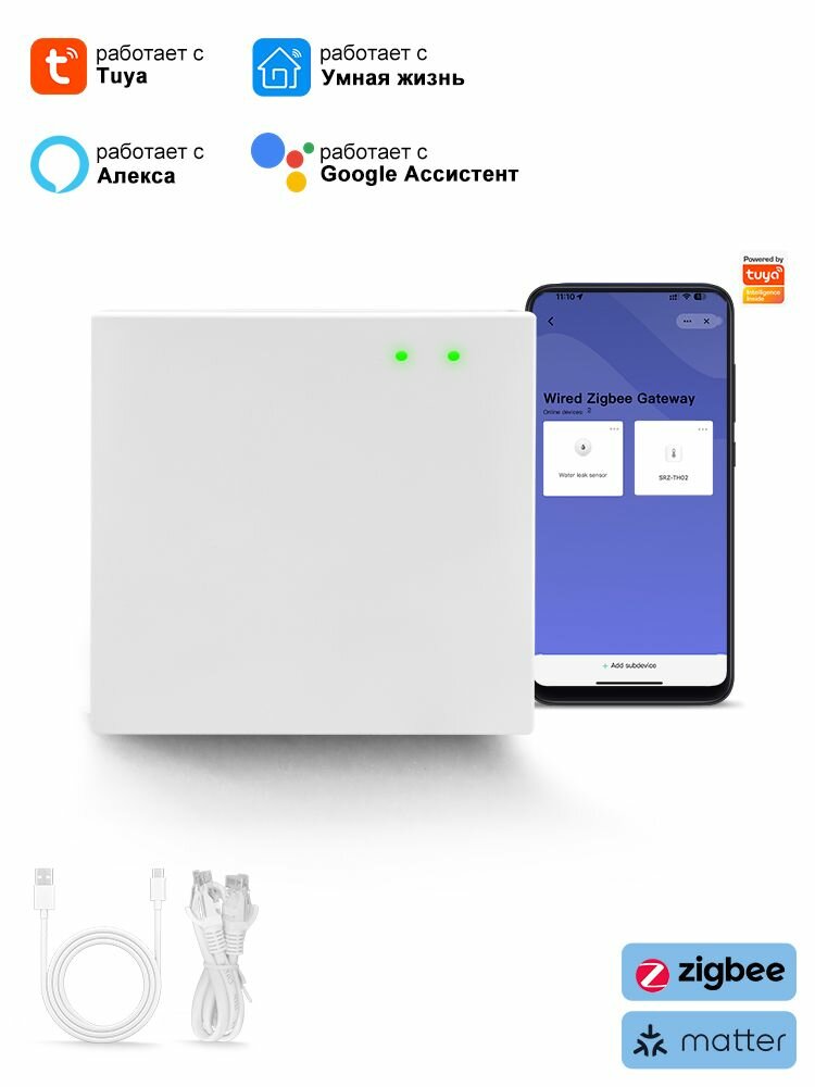 Проводной Zigbee шлюз Matter — фото 1