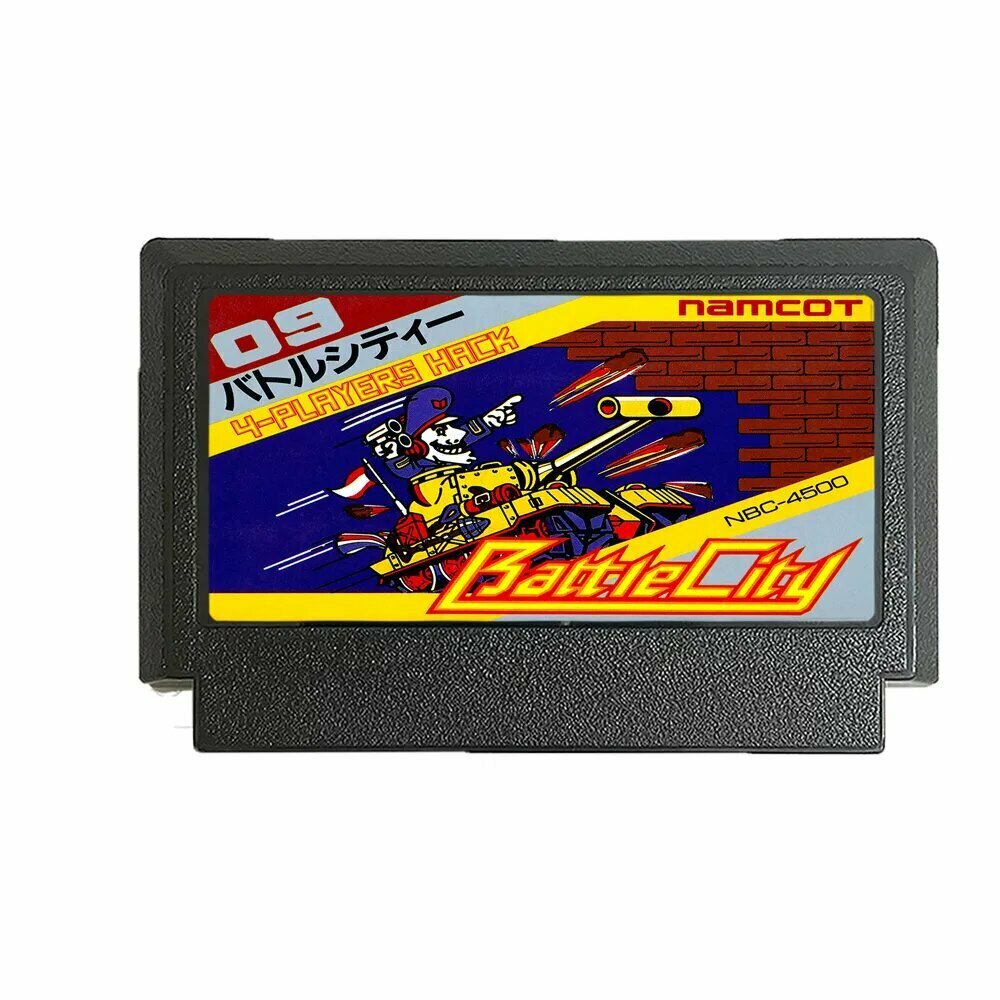 Battle City 4 Players Hack - Игра 8-битный картридж Famicom - игровой картридж NES (8 bit, Английская версия)