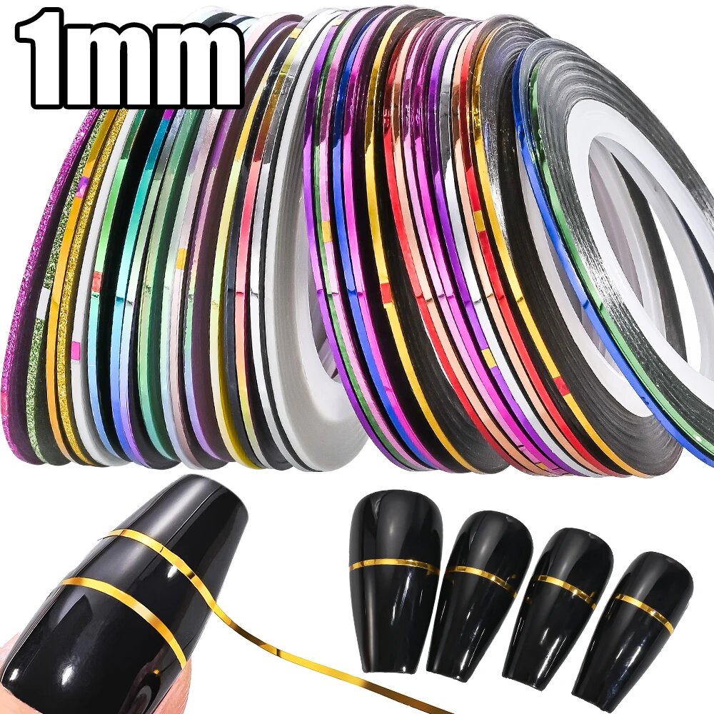 Набор 3D металлические полосы для ногтей HotPress NS-Mix-1(10pcs)