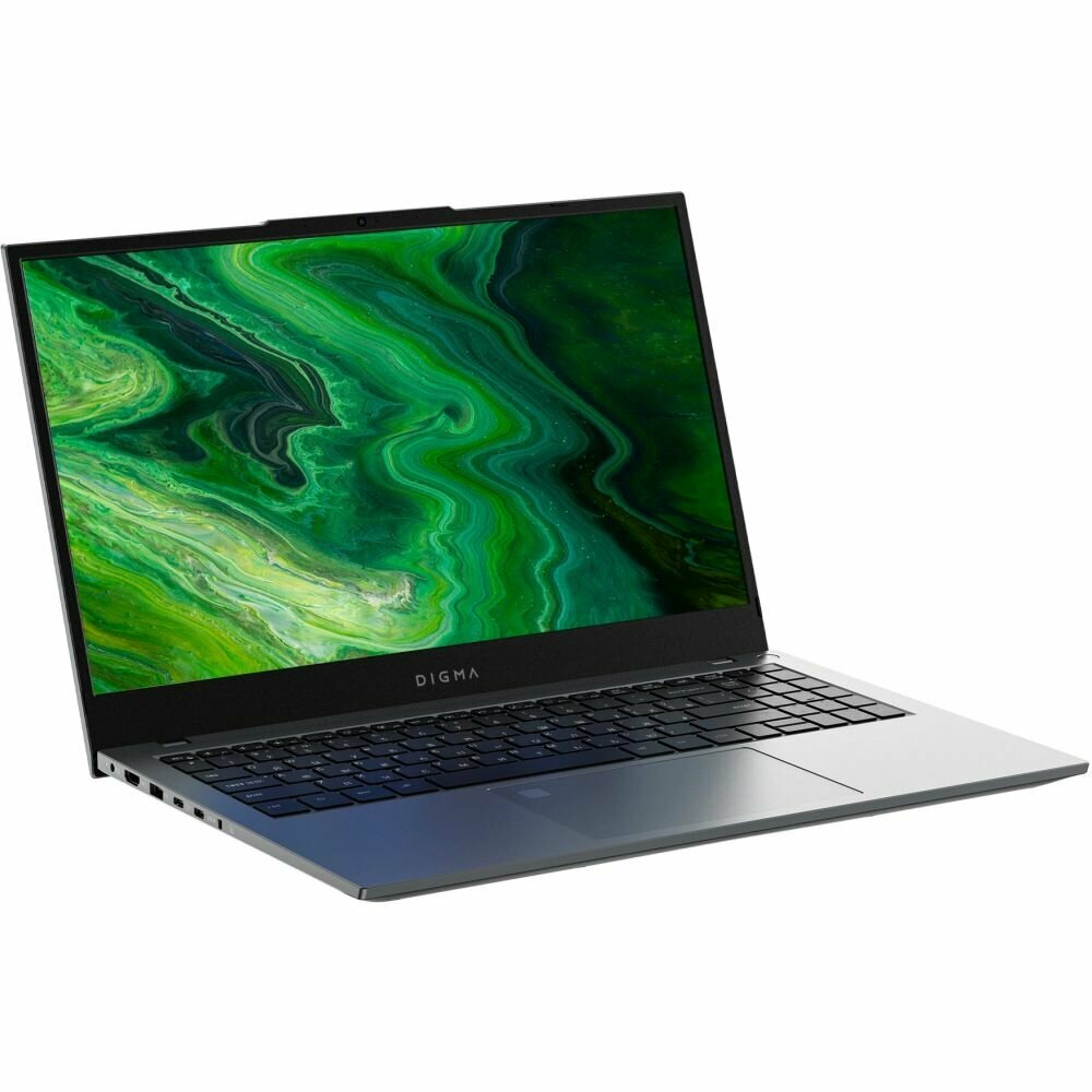 Ноутбук Digma Pro Breve DN15R5-ADXW09, Ryzen 5 7430U, 16Gb, SSD 512Gb, AMD Radeon, 15.6" IPS FHD, Windows 11 Pro, серебристый