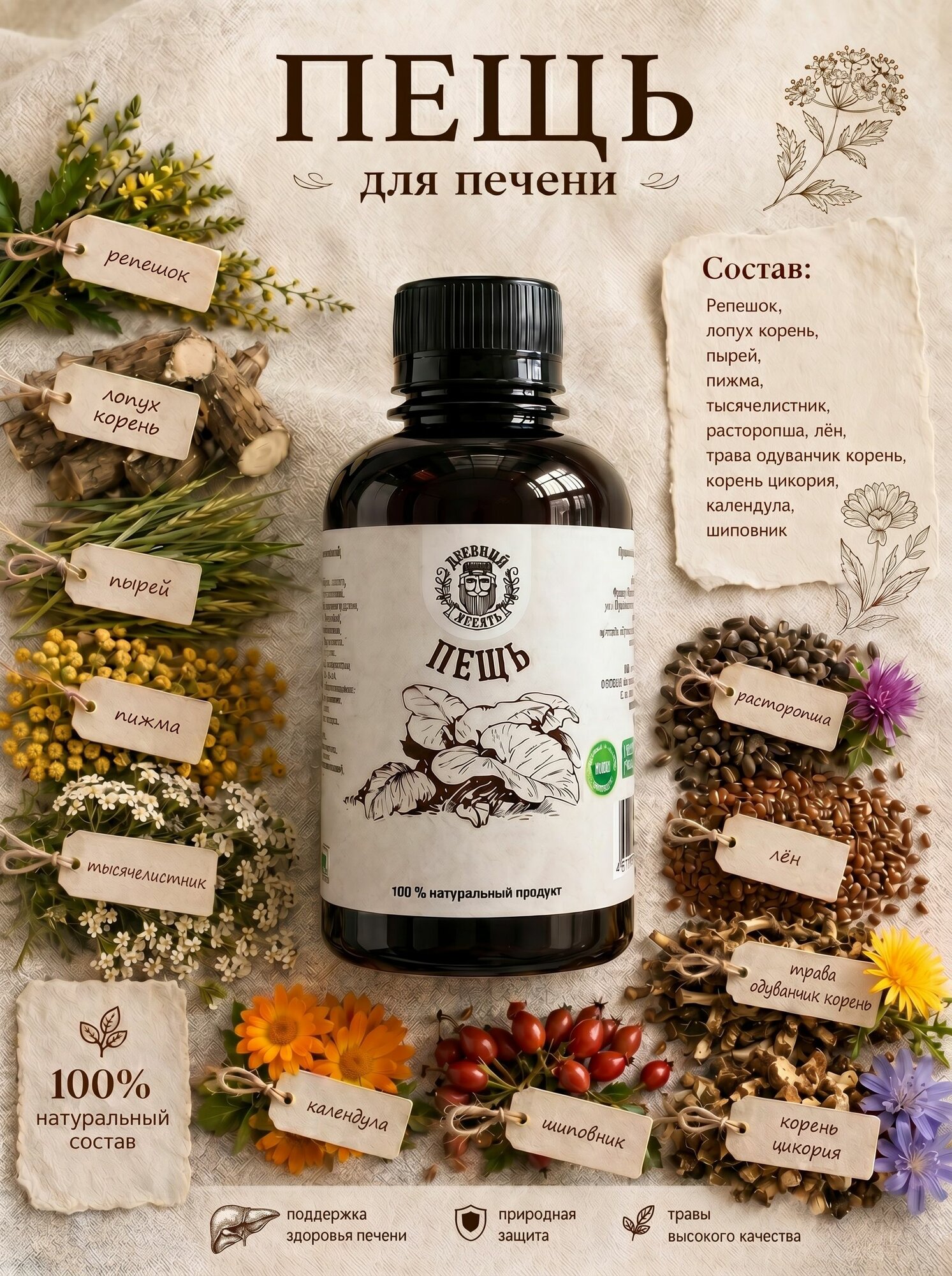 Бальзам для печени "Пещь"