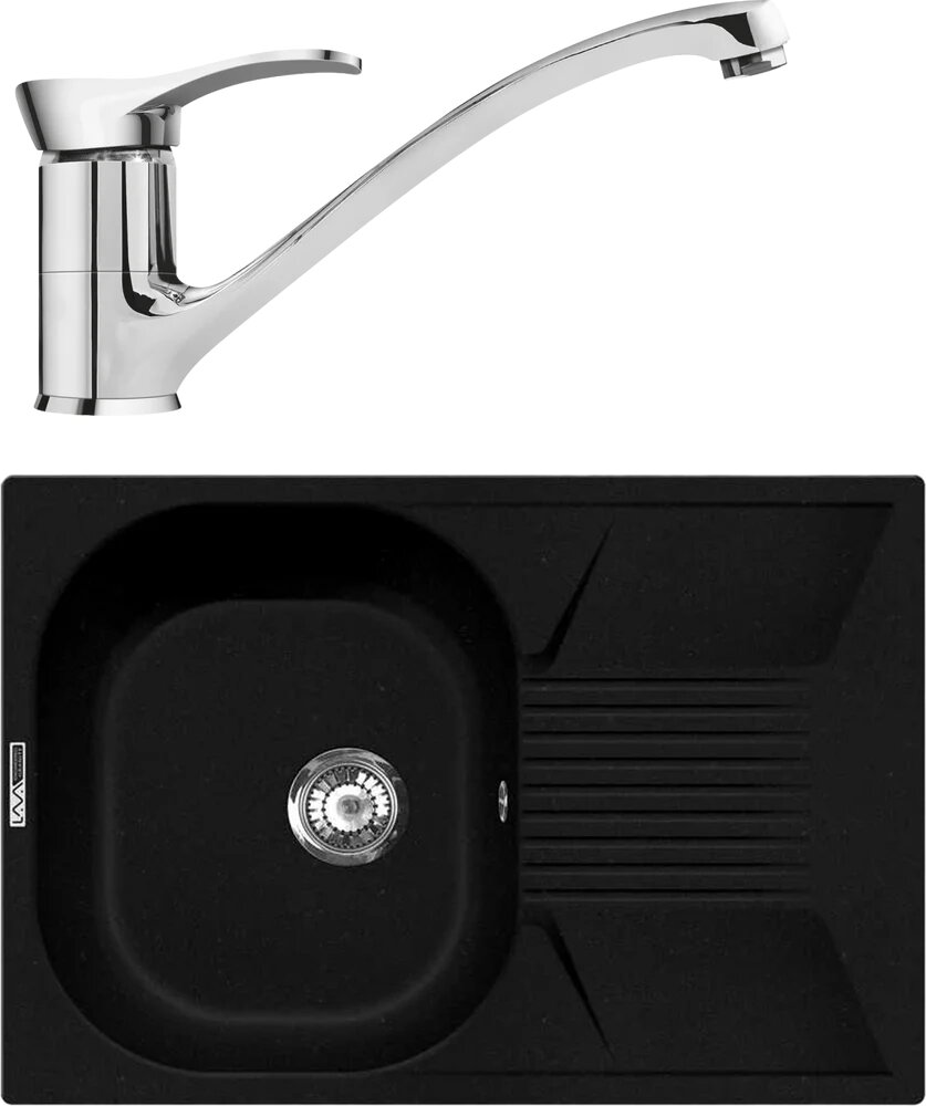 Комплект Мойка Lava L2. LAV / Смеситель SG04 CR, chrome