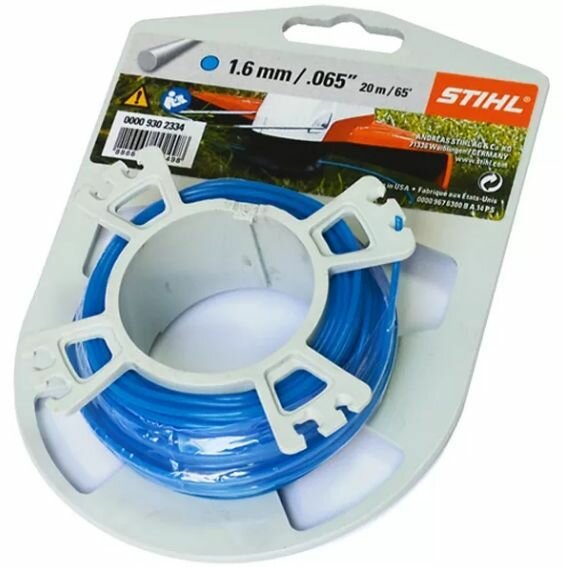 Леска для триммера 1,6мм x 19м круглого сечения. STIHL 00009302334