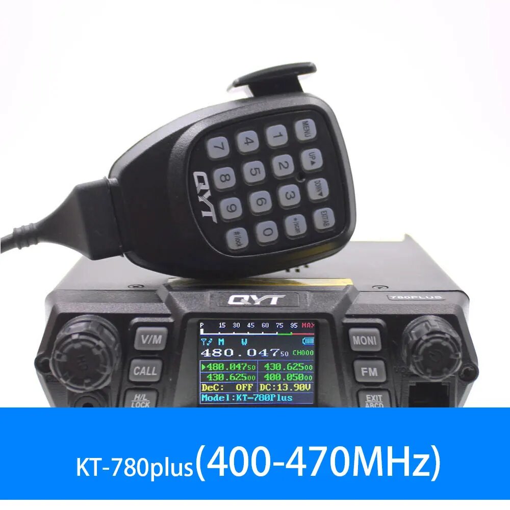 Мобильная рация QYT KT-780PLUS VHF 136-174 МГц или UHF 400-480 МГц 100 Вт /75 Вт рация KT780PLUS трансивер