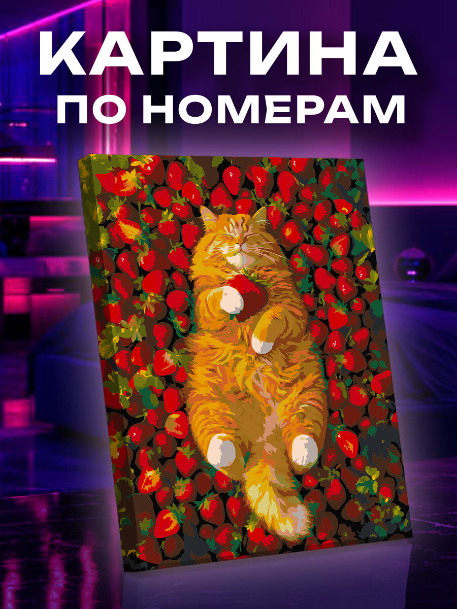 Картина по номерам Сон в клубничном урожае