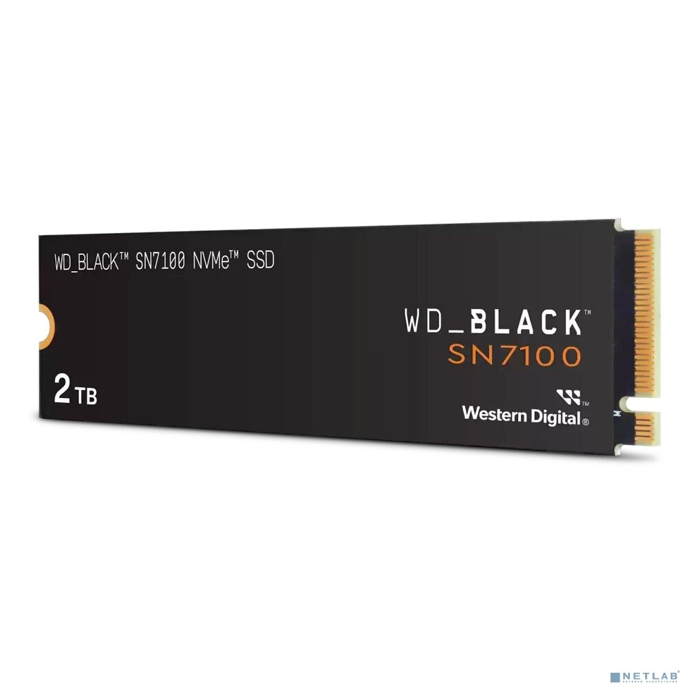 Твердотельный накопитель SSD Western Digital M.2 2280 2TB WD Black WDS200T4X0E PCIe Gen4 x4, NVMe