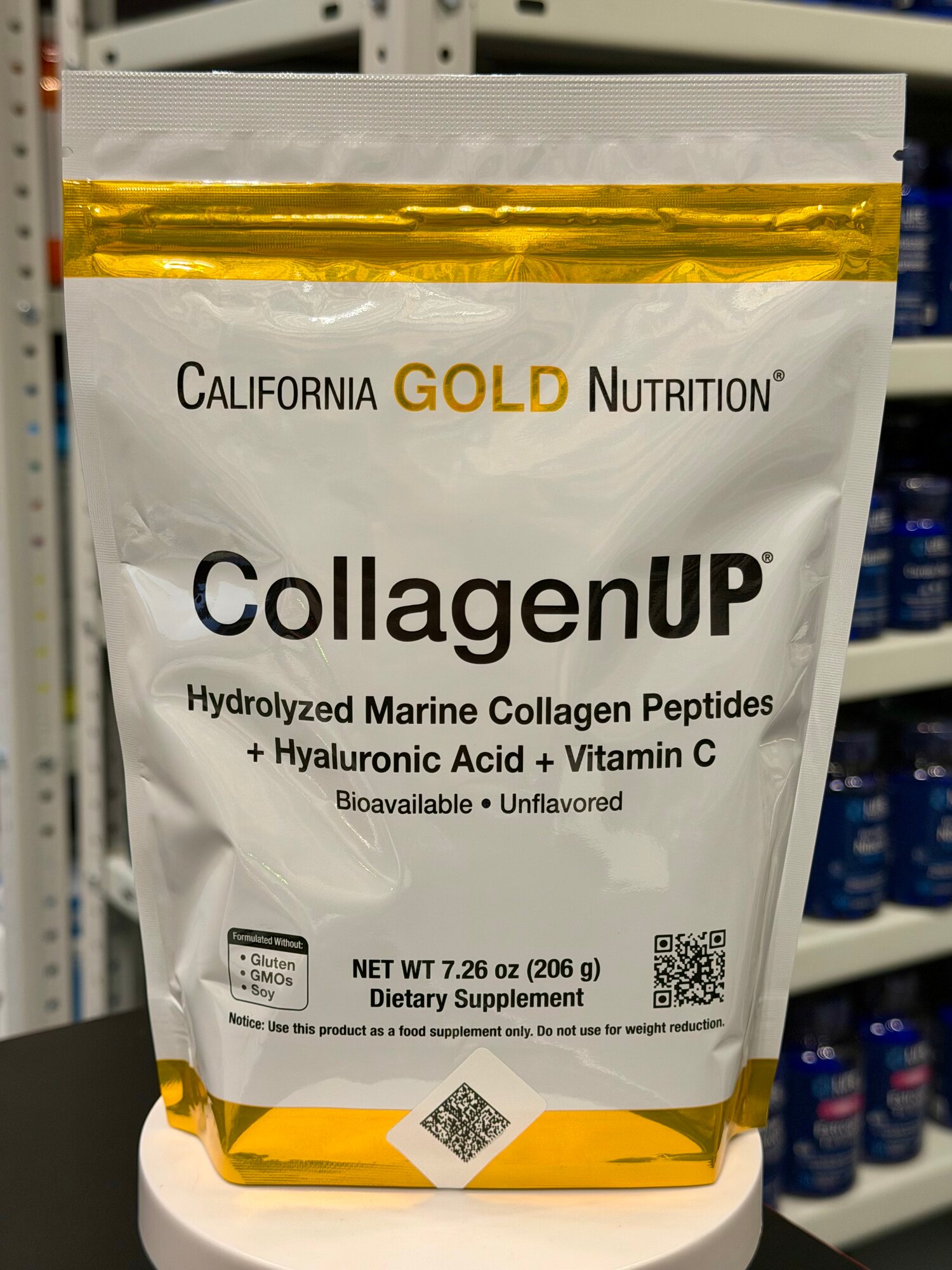 California Gold Nutrition CollagenUP, гидролизованный морской коллаген, 206 гр