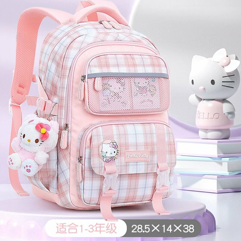 Розовый маленький школьный рюкзак Hello Kitty для младших классов 1-6
