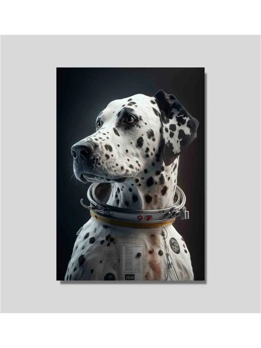 Собака-космонавт далматинец 4, Плакат 30x42см